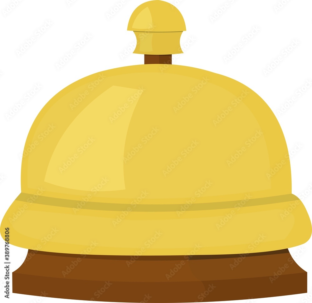 Vector illustration of emoticon bellhop bell Stock Vector | Adobe Stock