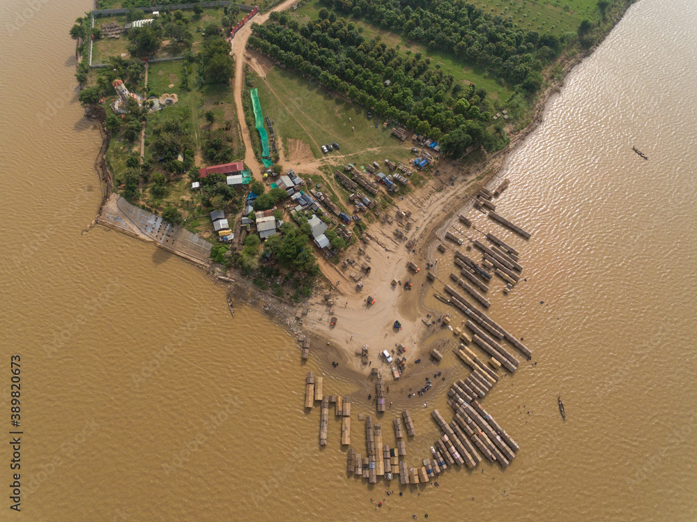 Koh Dach - Silk Island local beach, Island on Mekong river in Phnom ...