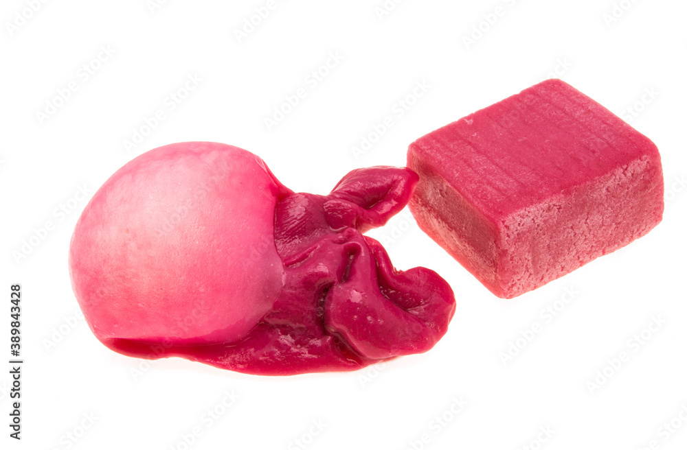 strawberry gum isolated Stock Photo | Adobe Stock