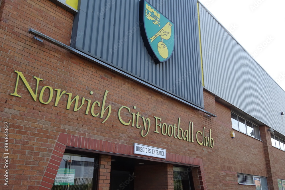 Carrow Road stadium, home of Norwich City Football Club Stock Photo ...