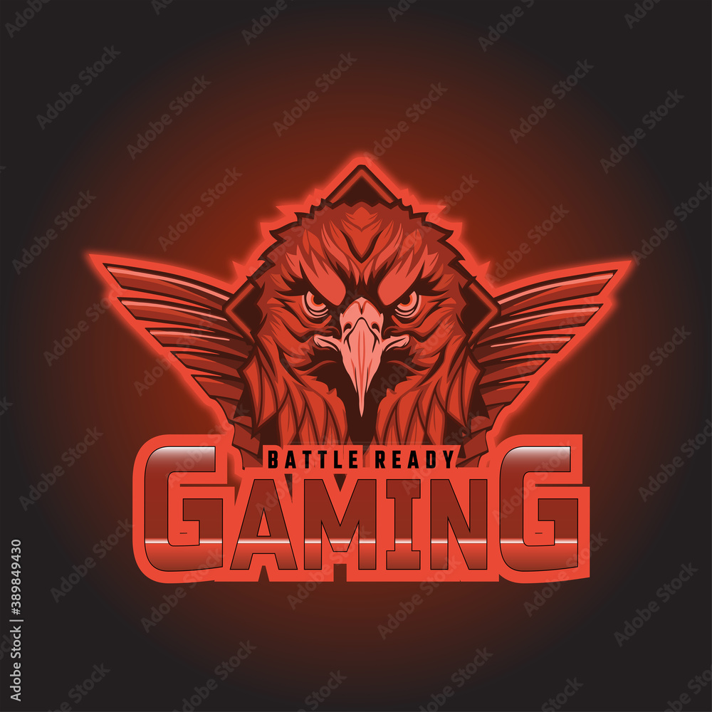 Esports Clan Gaming Logotype - Battle Ready Monochromatic Stock Vector ...