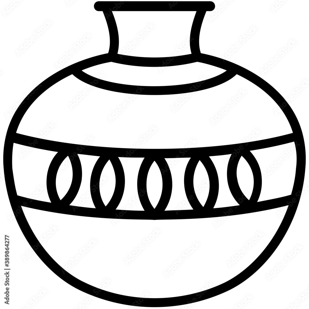 Clay Water Pot Clipart