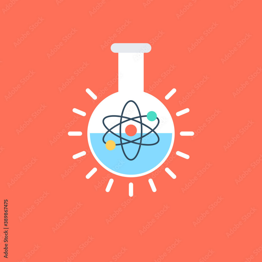 Lab sample tubes with molecular structure depicts chemistry concept ...