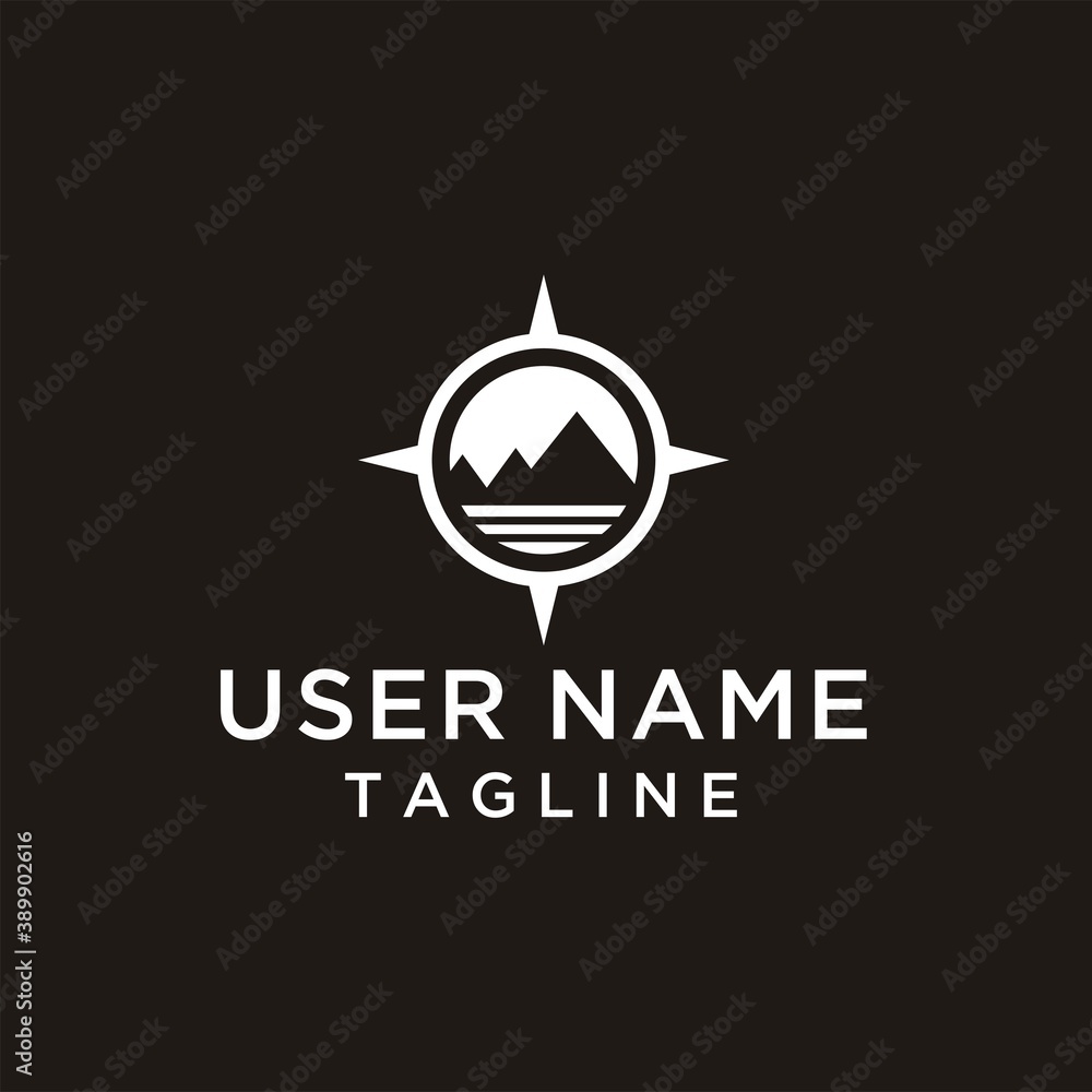 travel compass logo template design vector image , compas logo design ...