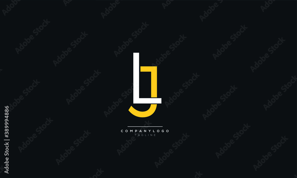 Letter LJ Business Logo Design Alphabet Icon Vector Monogram Stock ...