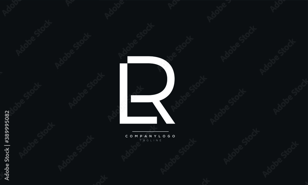 Letter LR Business Logo Design Alphabet Icon Vector Monogram Stock ...