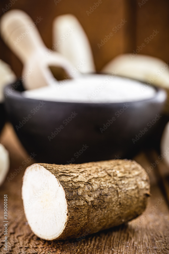 clay pot handmade with cassava flour, Brazilian cassava flour, called ...