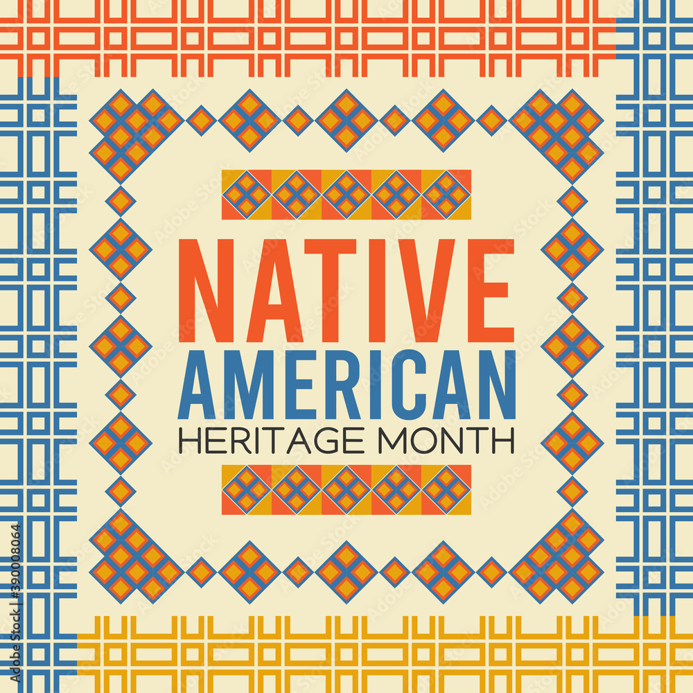 vector graphic of native american heritage month good for native ...