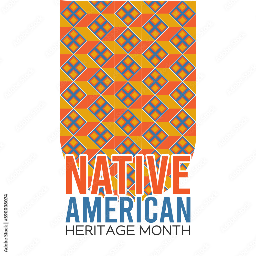 vector graphic of native american heritage month good for native ...