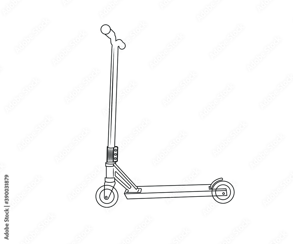 Stunt Scooter, Stunt Scooter SVG, Scooter vector, Scooter SVG, Scooter ...