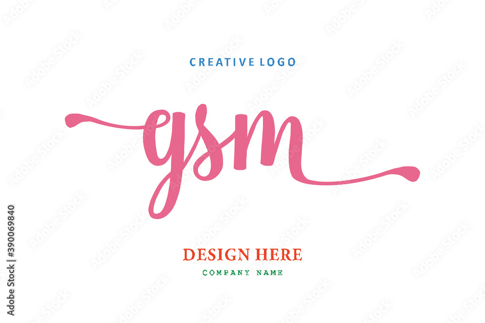 GSM lettering logo is simple, easy to understand and authoritative ...