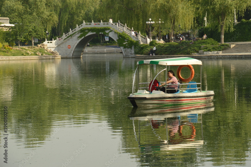 The beautiful architecture of the Qing and Ming Dynasty temples in the ...