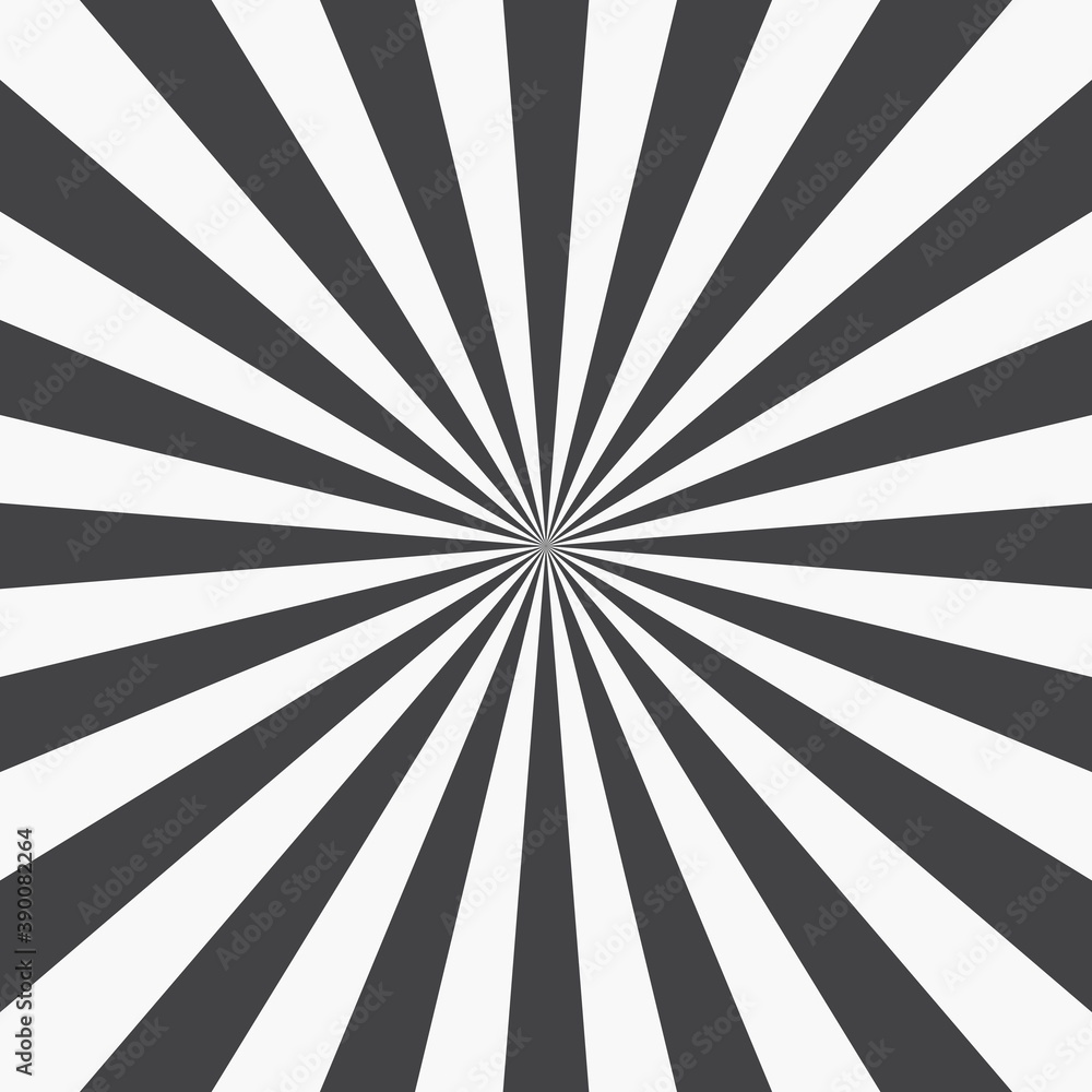 Radial Rays Background Retro Sunburst Background Template Vector