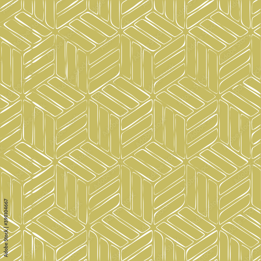 Vasarely cubes pattern in shades of grey, seamless geo pattern Stock ...