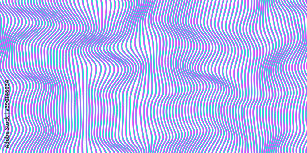 Moire seamless holographic vector background. Moire texture wavy lines ...
