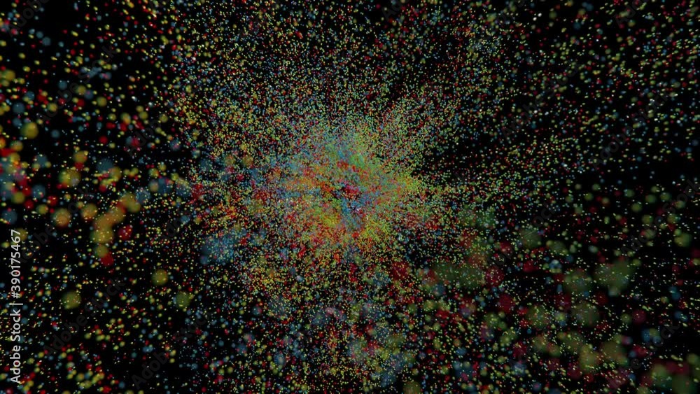 Color Burst iridescent multicolored colorful rainbow smoke powder ...