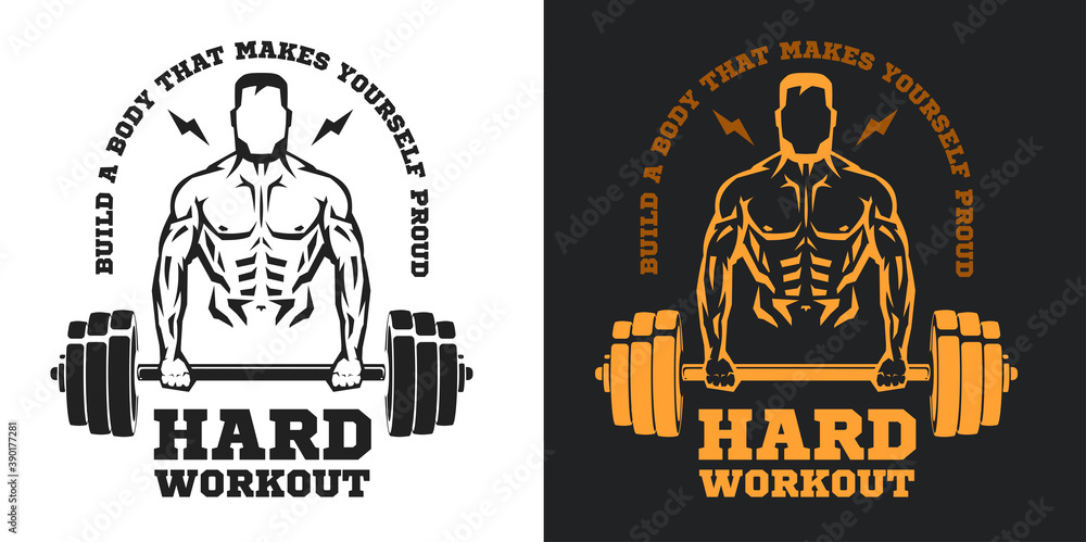 Vektorová grafika „Concept composition for sport gym, fitness ...