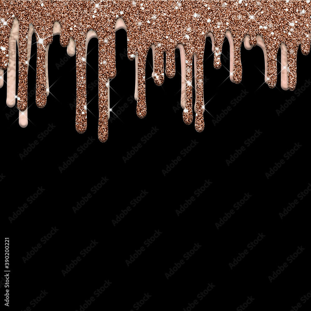 Dripping glitter paint on background Stock Illustration | Adobe Stock