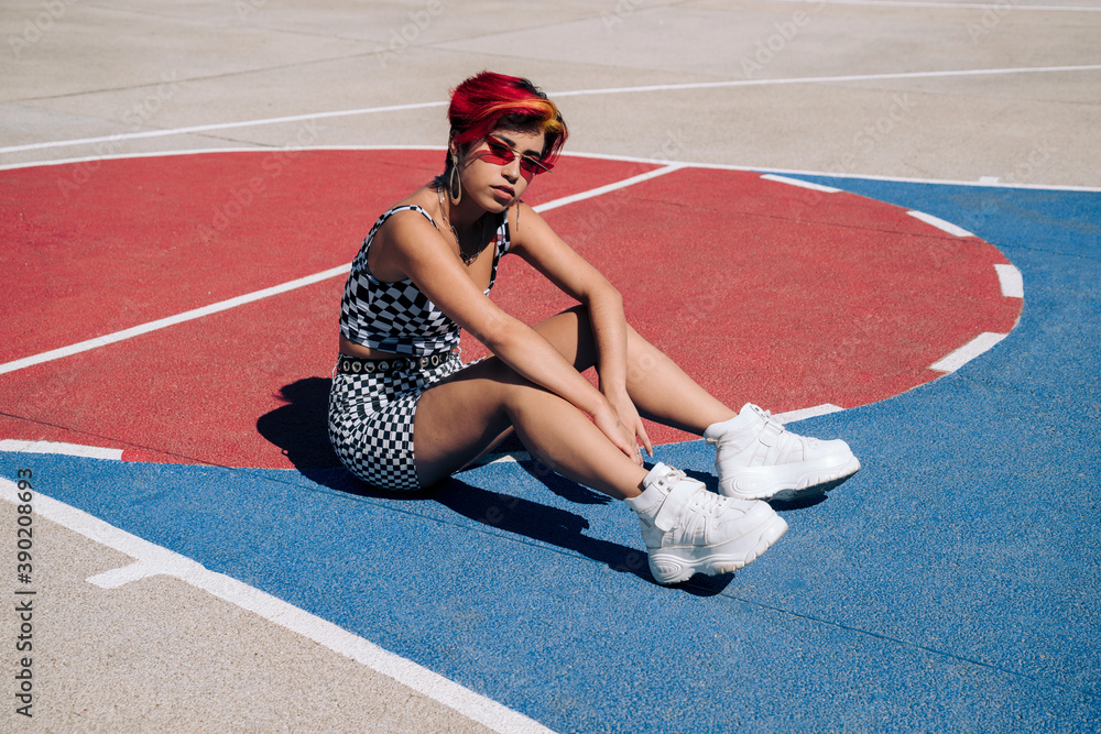 Cool Gen Z woman Stock Photo | Adobe Stock