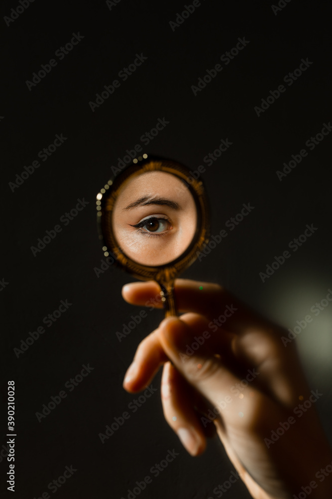 eye a mirror. Stock Photo | Adobe Stock