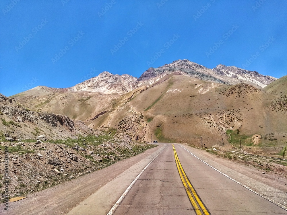 Andes Mountains - Cordillera de los Andes, Argentina/Chile. The Andes ...
