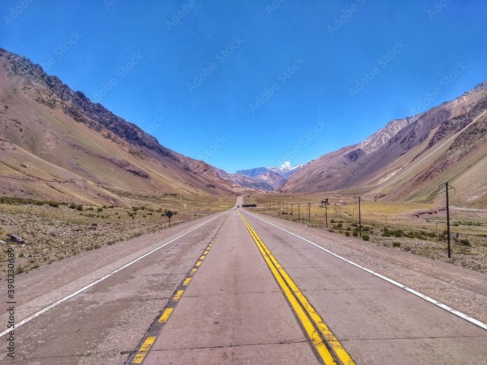Andes Mountains - Cordillera de los Andes, Argentina/Chile. The Andes ...