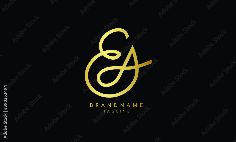 Vetor de Alphabet letters Initials Monogram logo EA, AE, E and A do ...