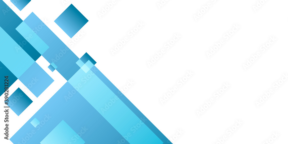 Blue white abstract geometric presentation background with rectangle ...