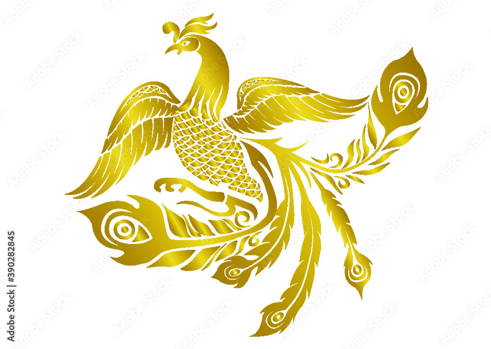 鳳凰・フェニックスのイラスト Stock Vektorgrafik Adobe Stock