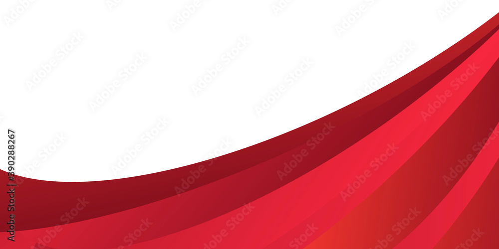 Red abstract wavy presentation background. Vector illustration design ...