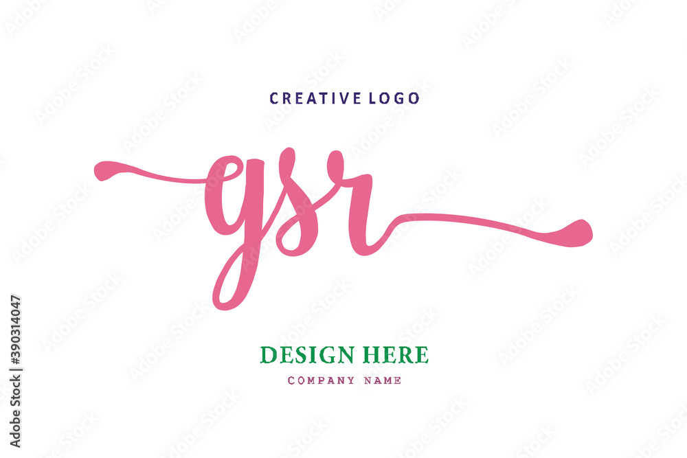 GSR lettering logo is simple, easy to understand and authoritative ...