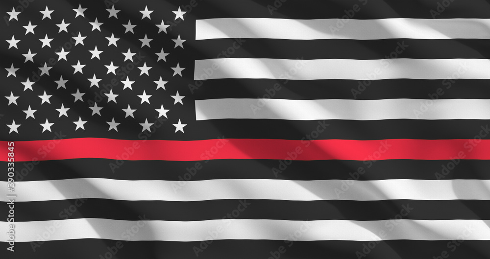 Thin Red Line Flag Stock Photo | Adobe Stock