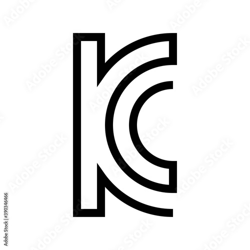 Plakat South Korea KCC Certification mark symbol. South Korea KC Certification for Electrical ...