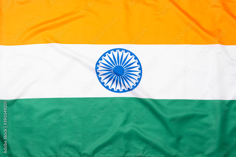 India flag, fabric Indian flag , texture or background Stock Photo ...