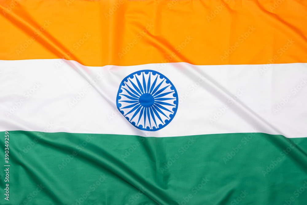 India flag, fabric Indian flag , texture or background Stock Photo ...