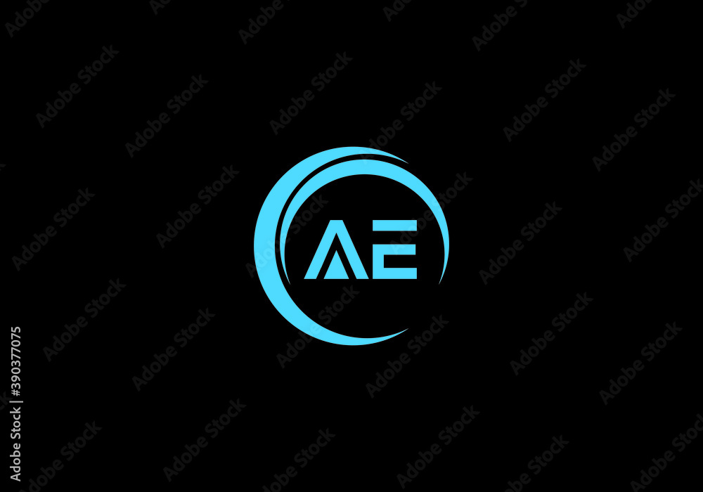 Letter AE Logo Design Vector Template. Stock Vector | Adobe Stock
