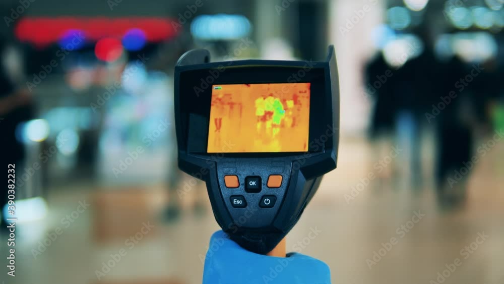 Body temperature detecting, covid-19 prevention, coronavirus concept ...