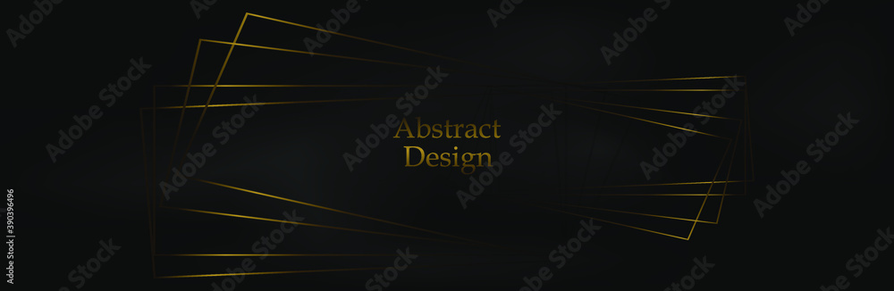 abstract background with gold frames. vector illustration. Stock Vector ...
