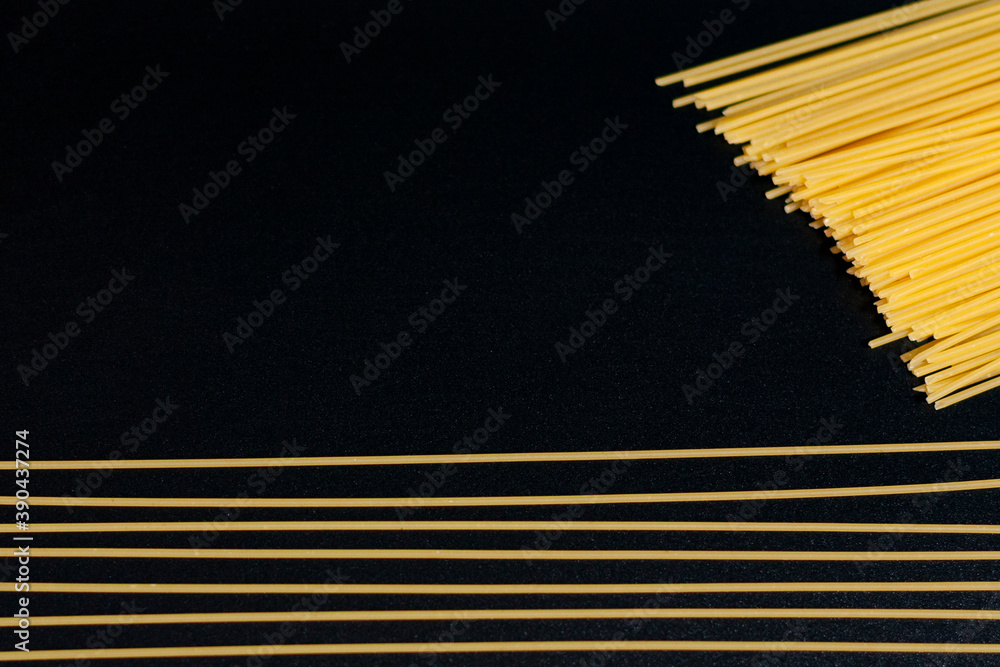 The ends of the spaghetti are visible in the upper-right corner of the ...