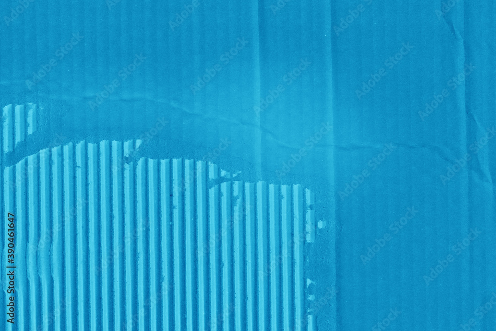 A blue vintage rough sheet of carton. Recycled environmentally friendly ...