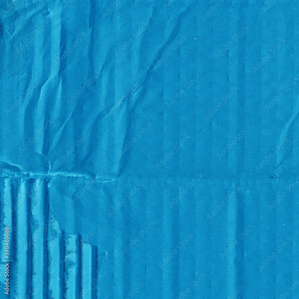 A blue vintage rough sheet of carton. Recycled environmentally friendly ...