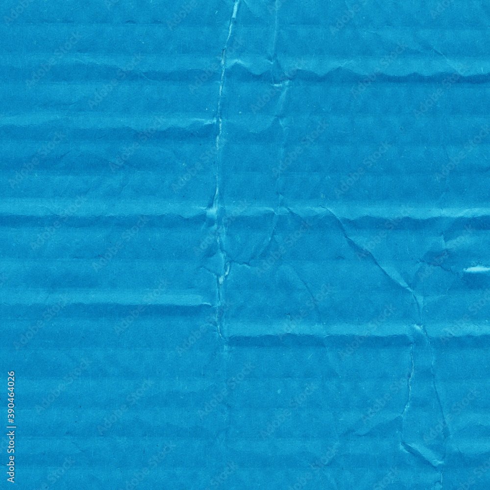 A blue vintage rough sheet of carton. Recycled environmentally friendly ...