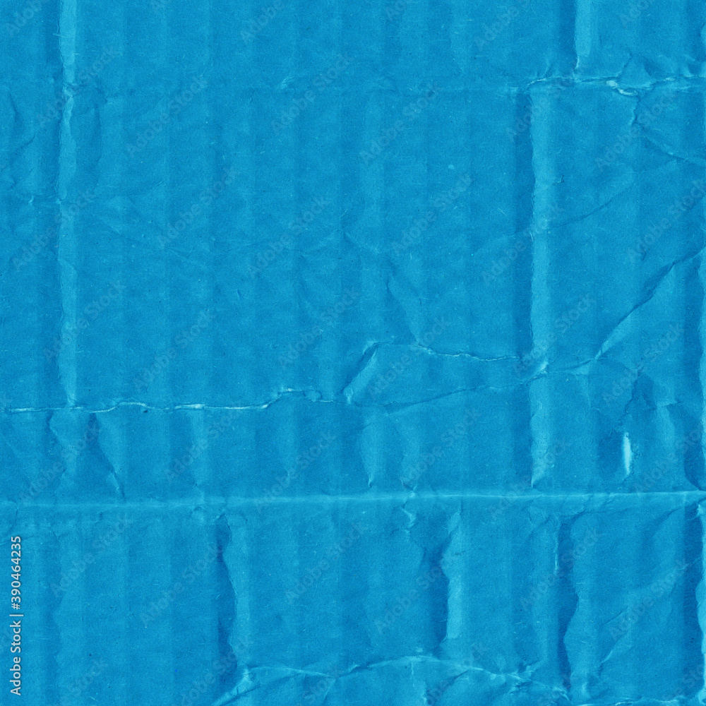 A blue vintage rough sheet of carton. Recycled environmentally friendly ...