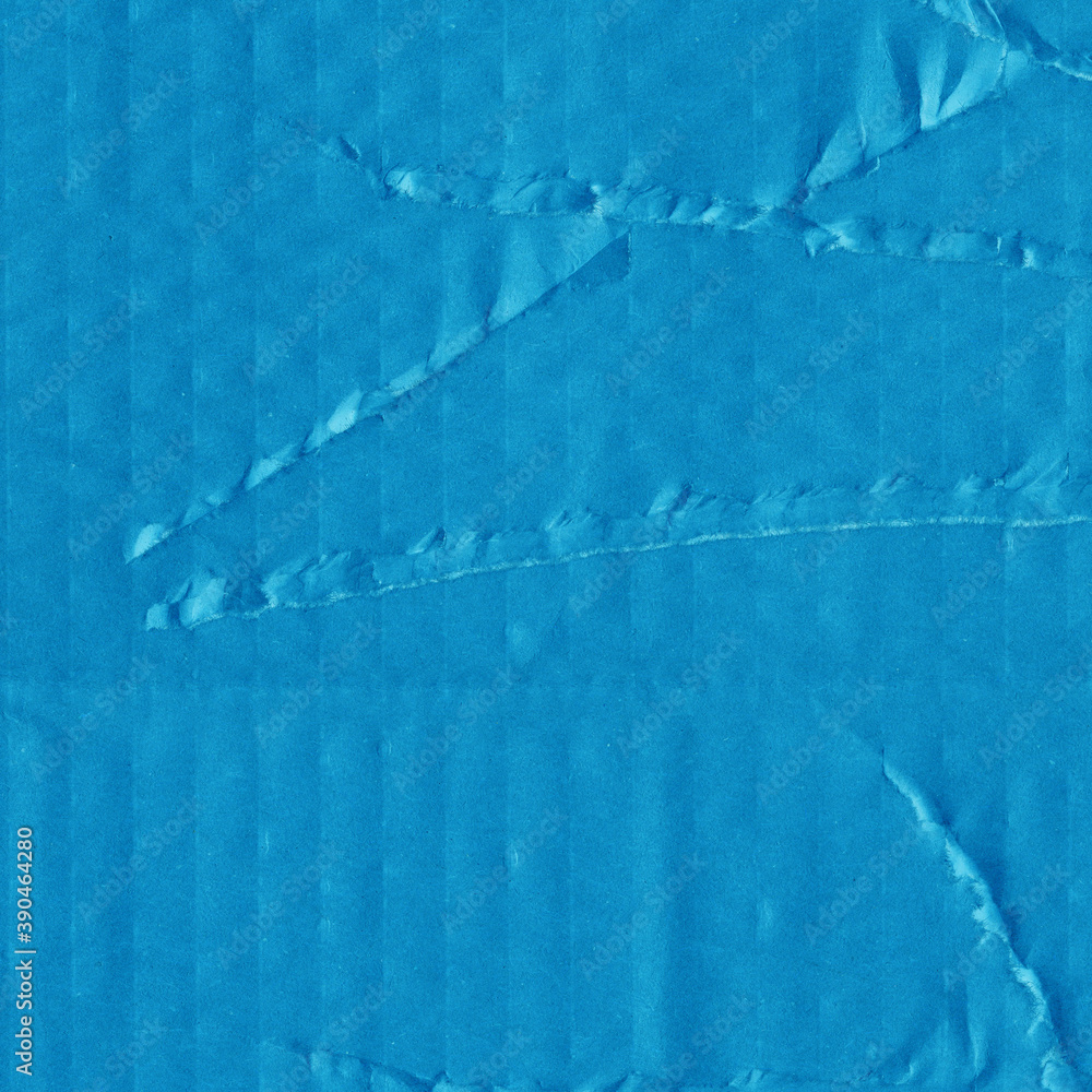 A blue vintage rough sheet of carton. Recycled environmentally friendly ...