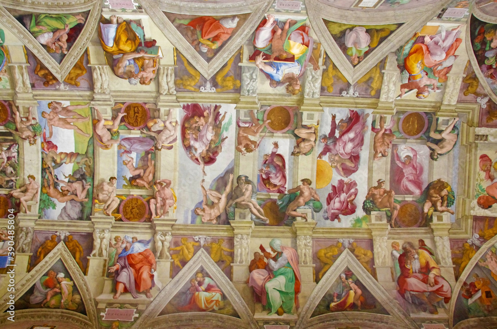 Sistine chapel ceiling Stock Photo | Adobe Stock