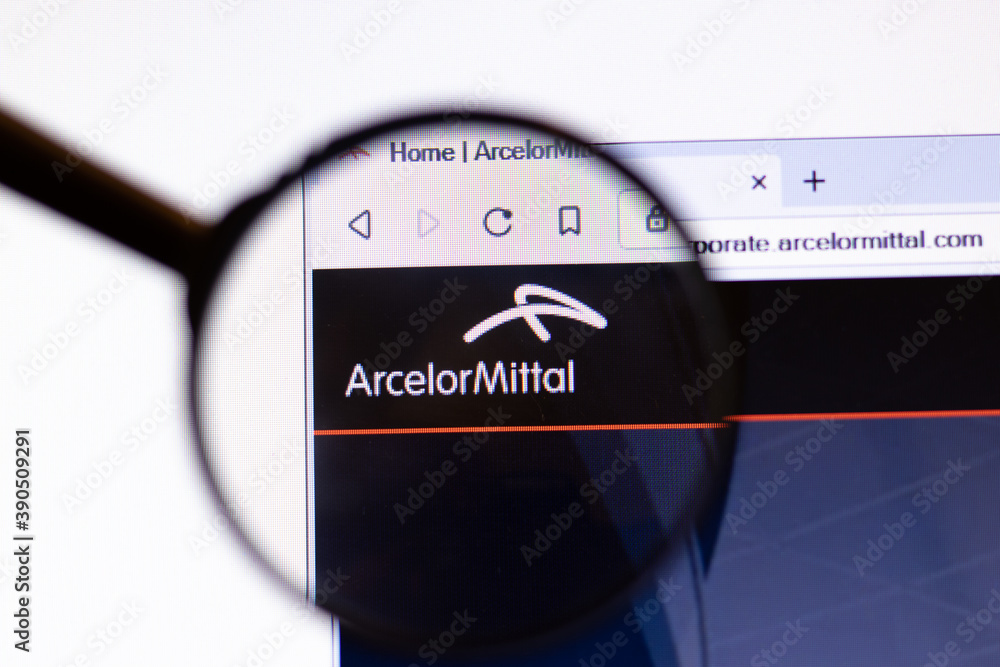 Los Angeles, California, USA - 15 March 2020: ArcelorMittal arcelor ...