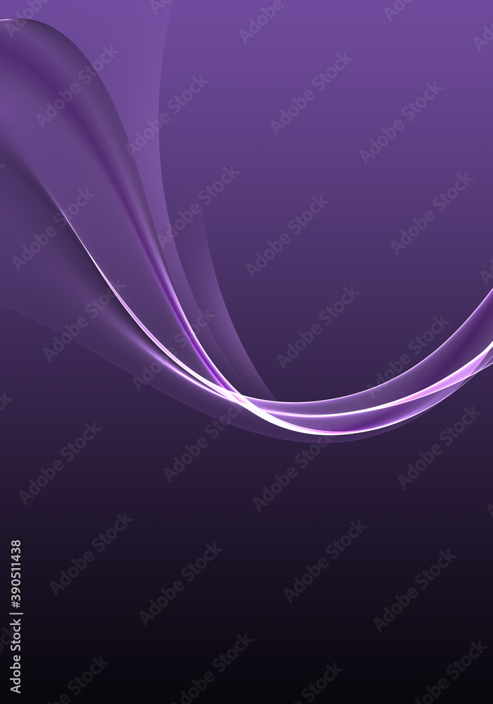 Abstract background waves. Black and royal purple abstract background ...