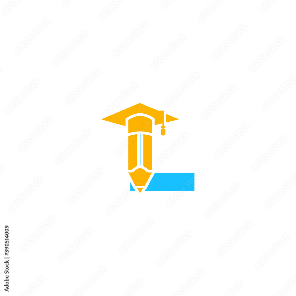 L Letter Pen Logo Design vector template Stock Vector | Adobe Stock