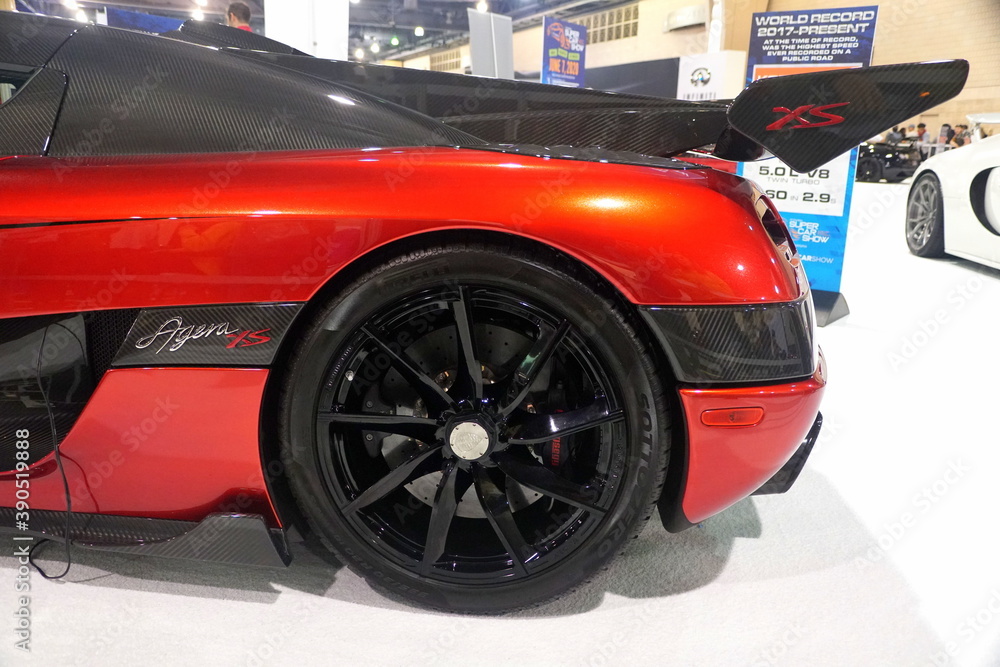 Philadelphia, Pennsylvania, U.S.A - February 9, 2020 - The alloy wheel ...