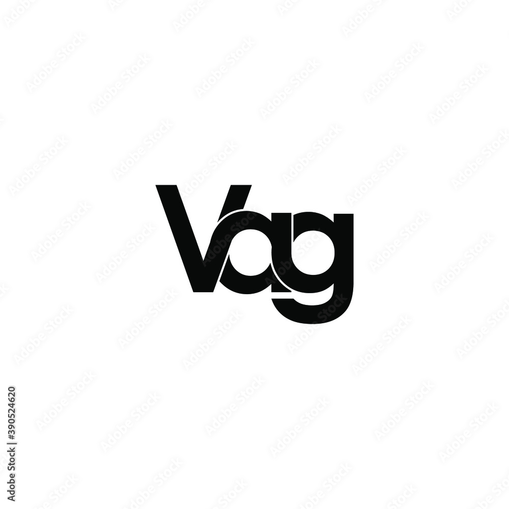 vag letter original monogram logo design Stock Vector | Adobe Stock